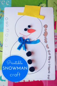 50+ Printable Snowman Craft with Free Templates for Kids – Simple Mom ...