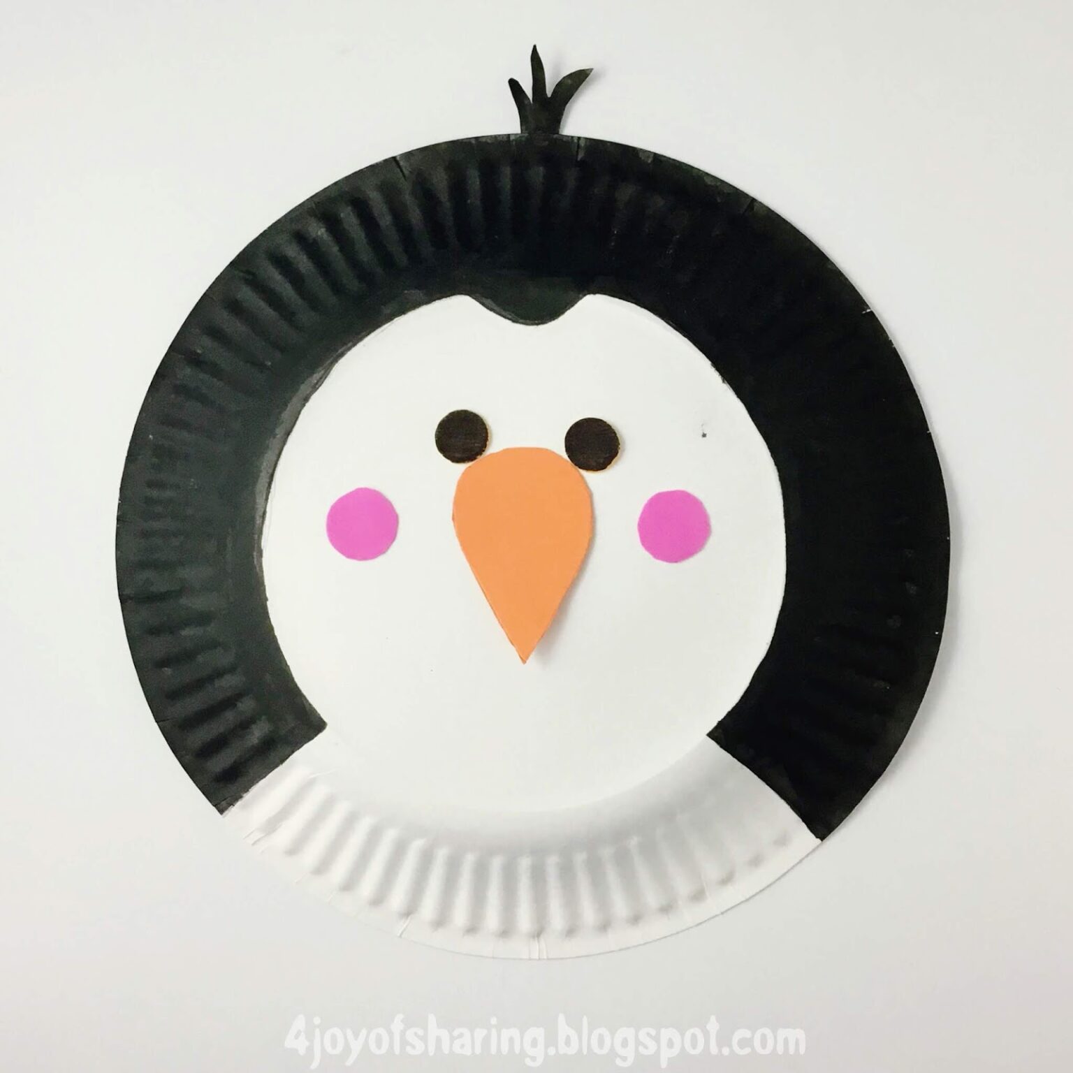 15+ Penguin Paper Plate Crafts for Kids with Free Template – Simple Mom ...