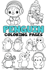 10+ Cute Printable Penguin Coloring Pages for Kids – Simple Mom Project