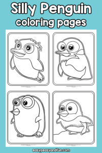 10+ Cute Printable Penguin Coloring Pages for Kids – Simple Mom Project