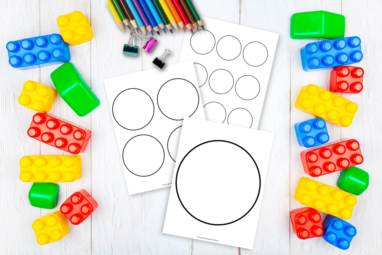 Free Printable Circle Stencil Template for Kids – Simple Mom Project