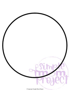Free Printable Circle Stencil Template for Kids – Simple Mom Project