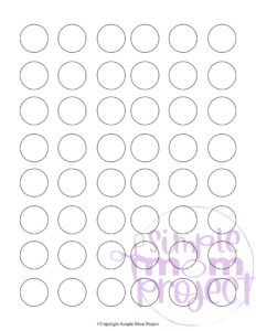 Free Printable Circle Stencil Template for Kids – Simple Mom Project