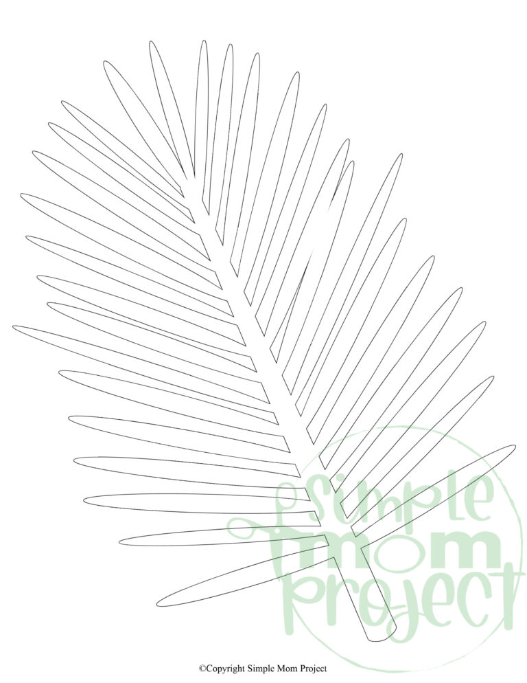 Free Printable Tropical Leaf Stencil Template – Simple Mom Project