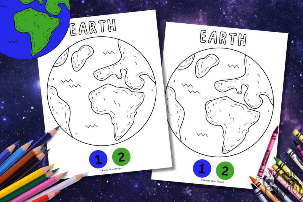 earth coloring pages free