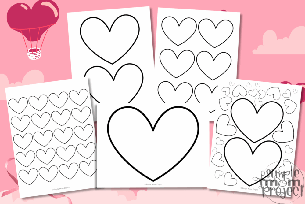 Free Printable Heart Outline Template - Simple Mom Project