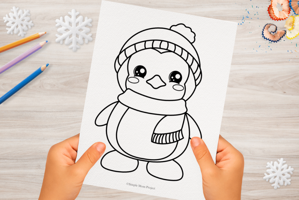 Fun and Free Penguin Printable Winter Template - Simple Mom Project