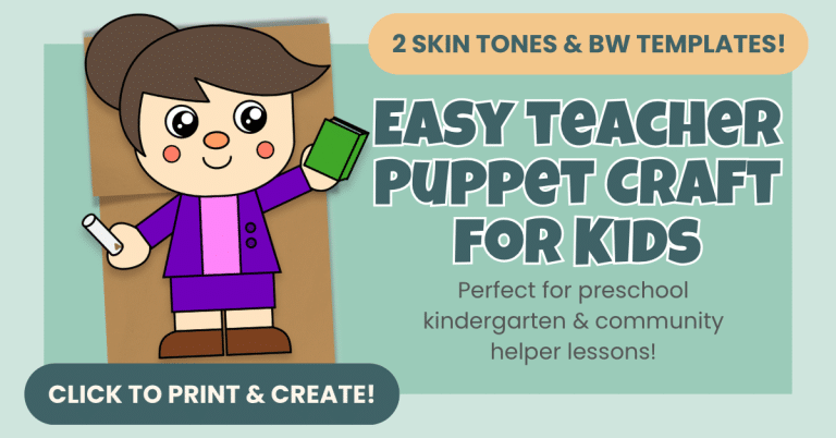 Teacher Puppet Craft for Kids – Simple Paper Bag Activity - Simple Mom ...