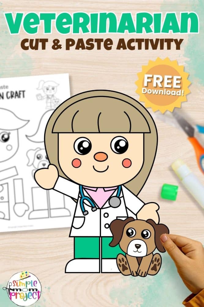 Animal Care Community Helper Craft – Free Printable Veterinarian ...