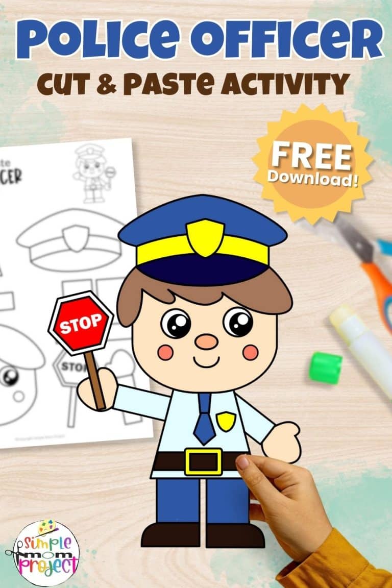 Police Officer Paper Craft for Kids – Free Printable Community Helper ...