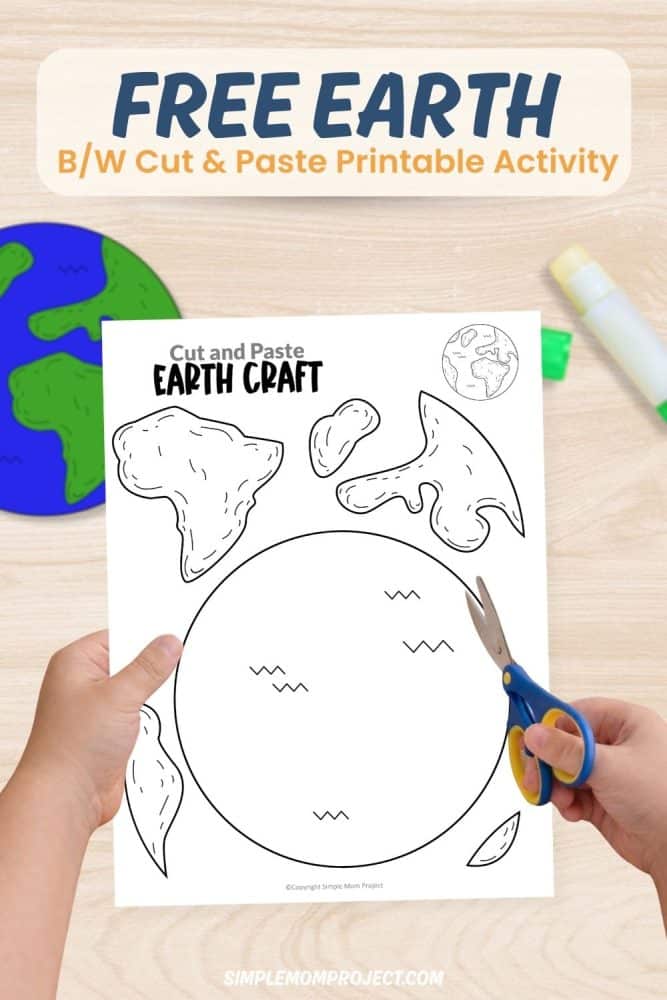 Free Earth Craft Template + Space and Solar System Activities for ...