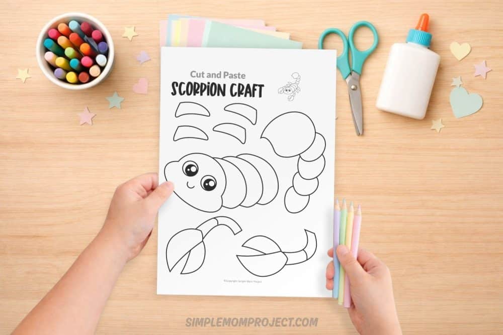 Free Printable Scorpion Craft Template (Easy Bug Activity for Kids ...
