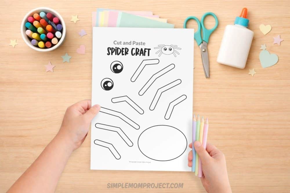 Free Printable Spider Craft Template (Easy and Fun Bug Craft for Kids ...