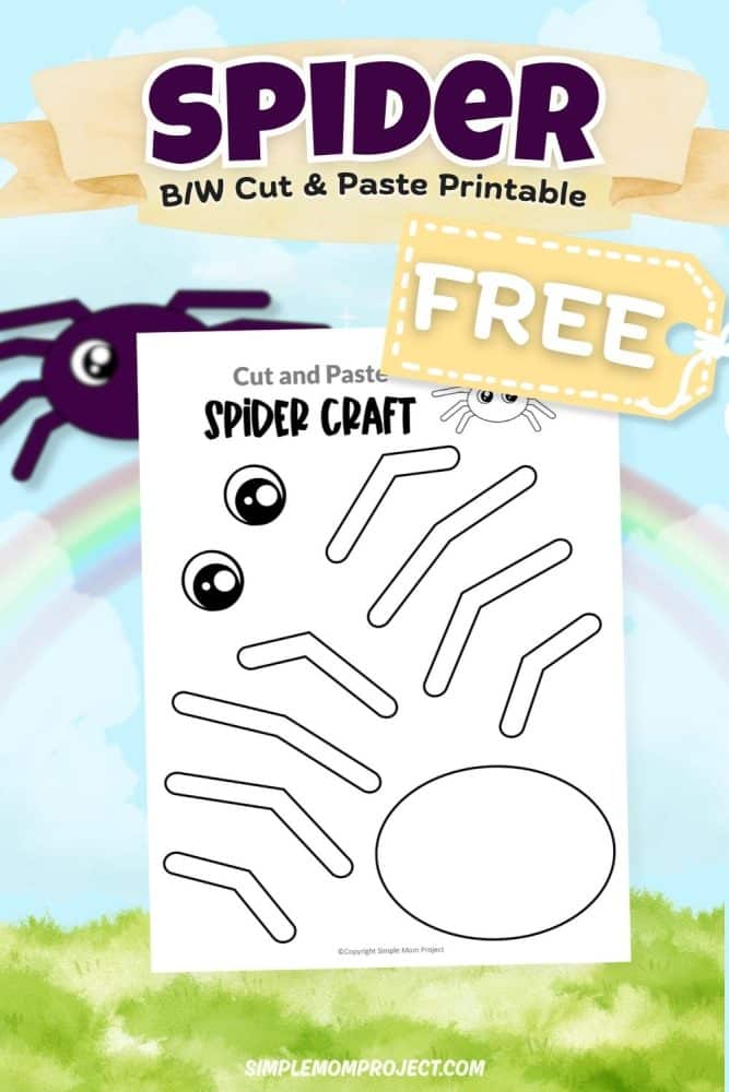 Free Printable Spider Craft Template (Easy and Fun Bug Craft for Kids ...