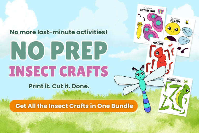 Free Dragonfly Craft Printable (Simple Cut and Paste Activity) - Simple ...
