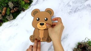 Free Printable Build-a-Bear Craft for Kids – Woodland Teddy Bear Template