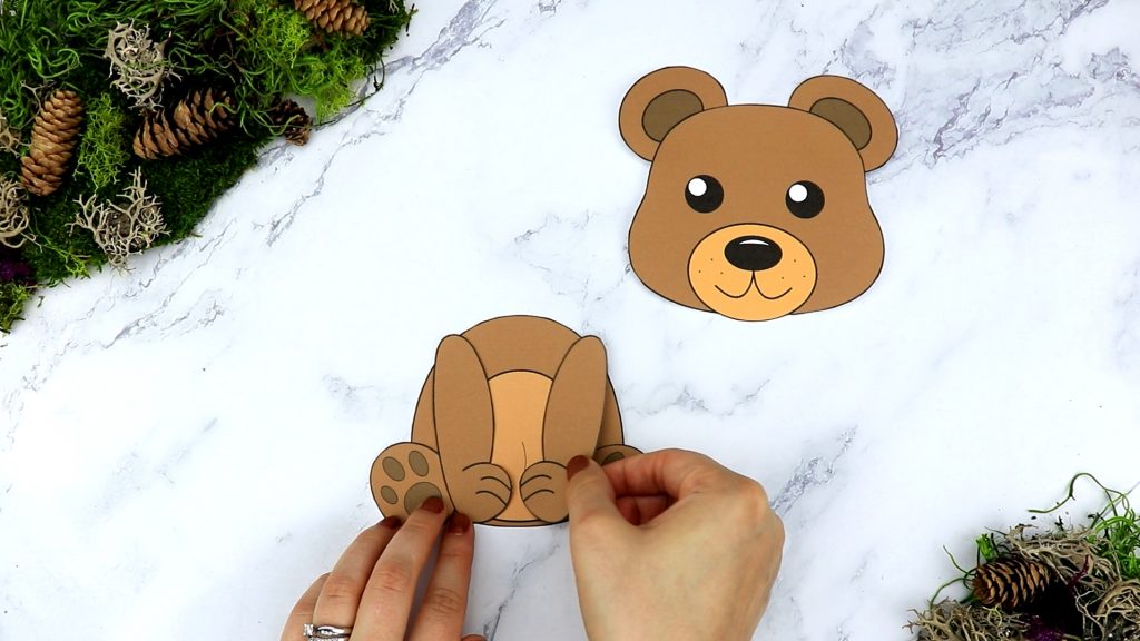 Free Printable Build-a-Bear Craft for Kids – Woodland Teddy Bear Template