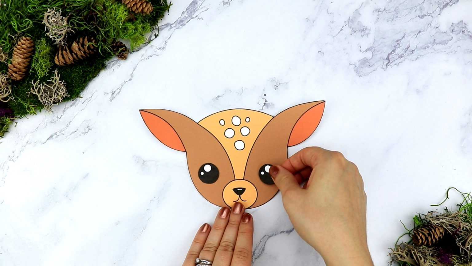 Woodland Animal Crafts for Kids | Build-a-Deer Free Printable Template