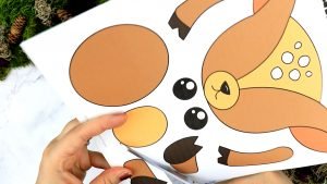 Woodland Animal Crafts for Kids | Build-a-Deer Free Printable Template