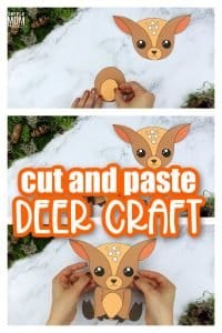 Easy Cut and Paste Fox Craft for Kids – Free Printable Template