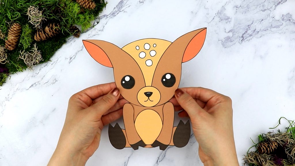 Woodland Animal Crafts for Kids | Build-a-Deer Free Printable Template