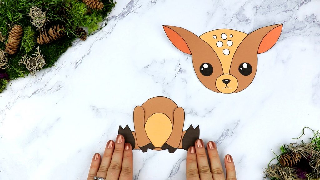 Woodland Animal Crafts for Kids | Build-a-Deer Free Printable Template