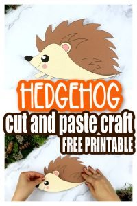 Free Printable Cut and Paste Hedgehog Craft for Kids