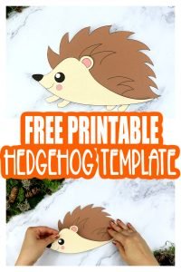 Free Printable Cut and Paste Hedgehog Craft for Kids