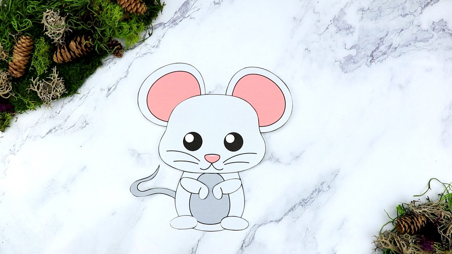 Free Printable Woodland Mouse Craft for Kids (Cut & Paste Template)