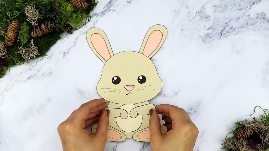 Free Printable Woodland Rabbit Craft for Kids | Build-a-Bunny Template
