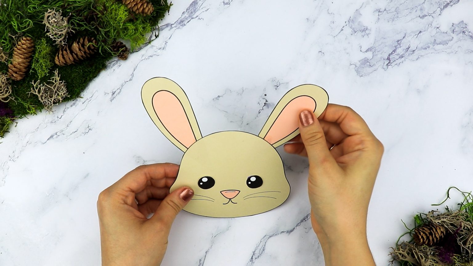 Free Printable Woodland Rabbit Craft for Kids | Build-a-Bunny Template