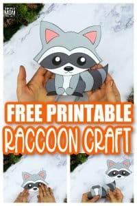Free Printable Raccoon Craft for Kids | Woodland Animal Template ...