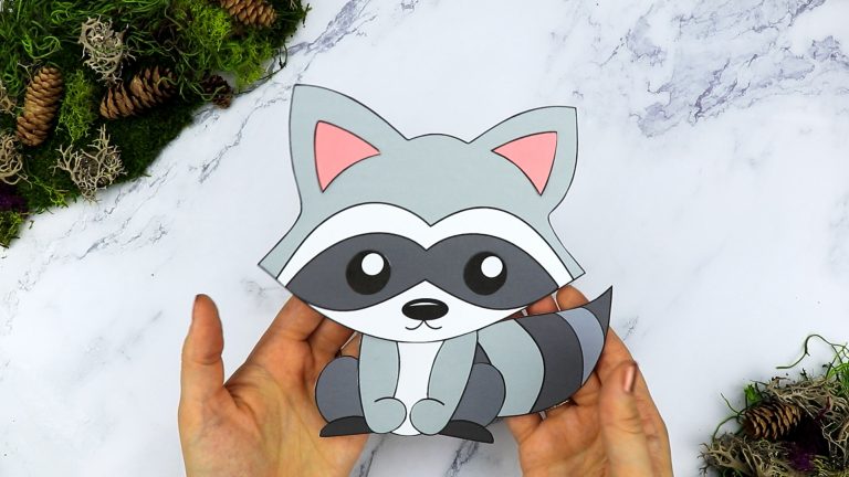 Free Printable Raccoon Craft for Kids | Woodland Animal Template ...
