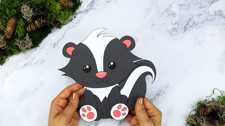 Printable Skunk Craft for Kids | Woodland Animal Letter S Activity