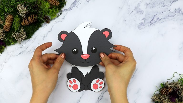 Printable Skunk Craft for Kids | Woodland Animal Letter S Activity