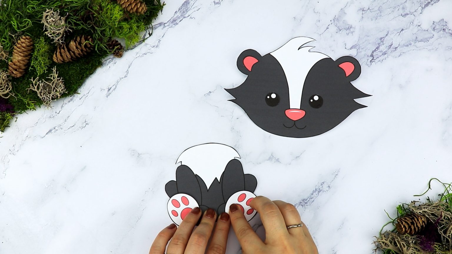 Printable Skunk Craft for Kids | Woodland Animal Letter S Activity