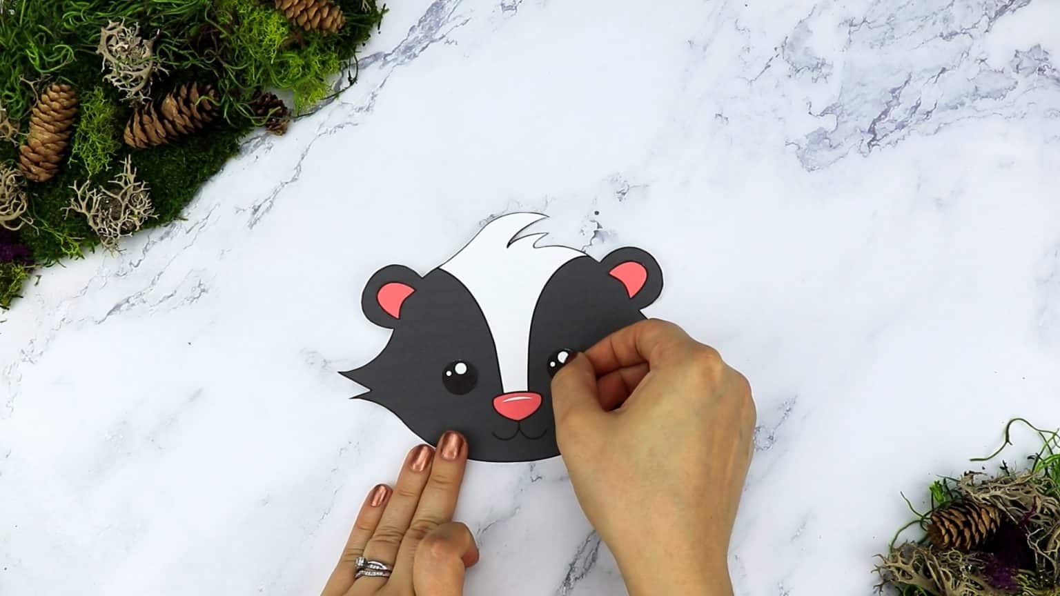 Printable Skunk Craft for Kids | Woodland Animal Letter S Activity