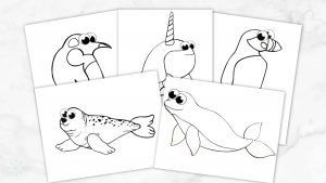 Arctic Animal Templates Bundle - Simple Mom Project