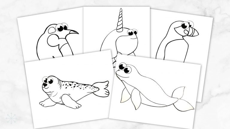Arctic Animal Templates Bundle - Simple Mom Project