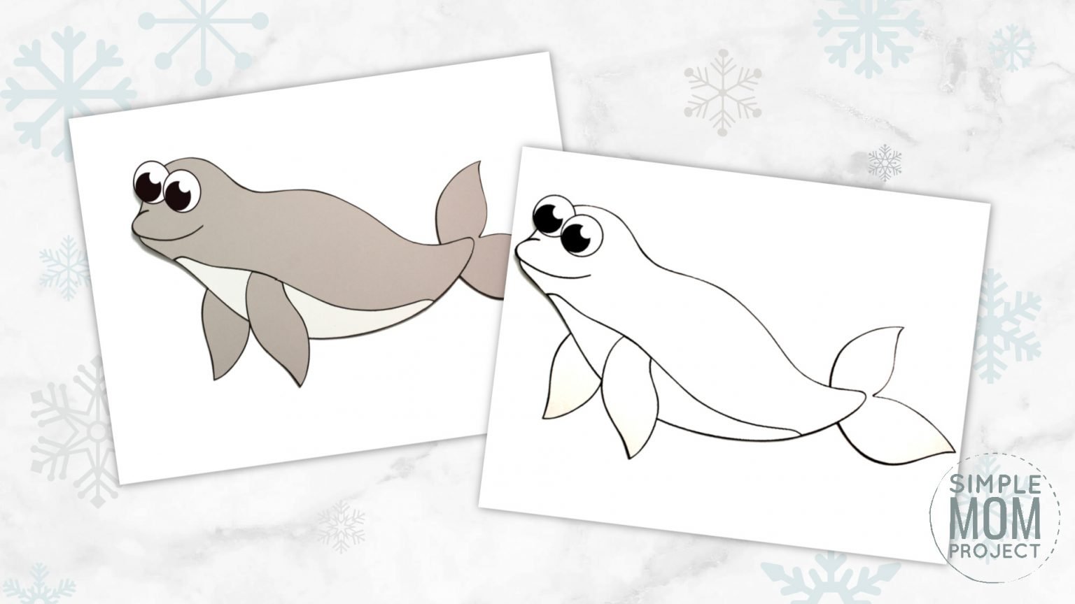 Free Printable Beluga Whale Template - Simple Mom Project