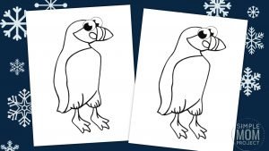 Free Printable Puffin Template - Simple Mom Project