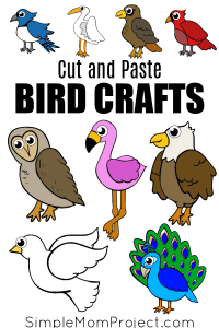 Easy Cut and Paste Quail Craft for Kids - Simple Mom Project