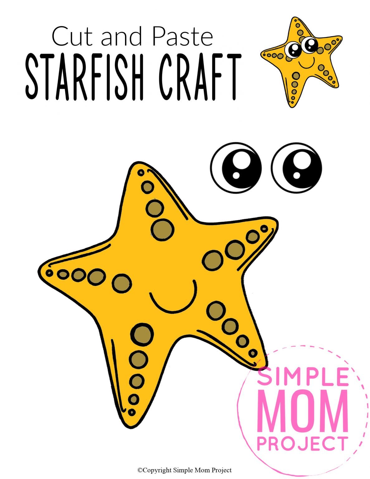 Easy DiY Starfish Craft for Kids with Free Template – Simple Mom Project