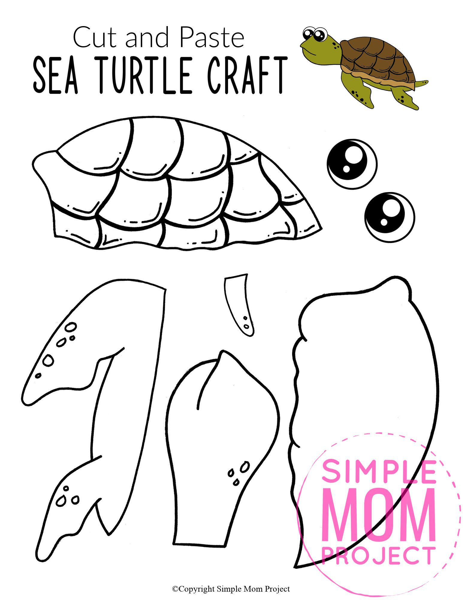 Free Printable Sea Turtle Template