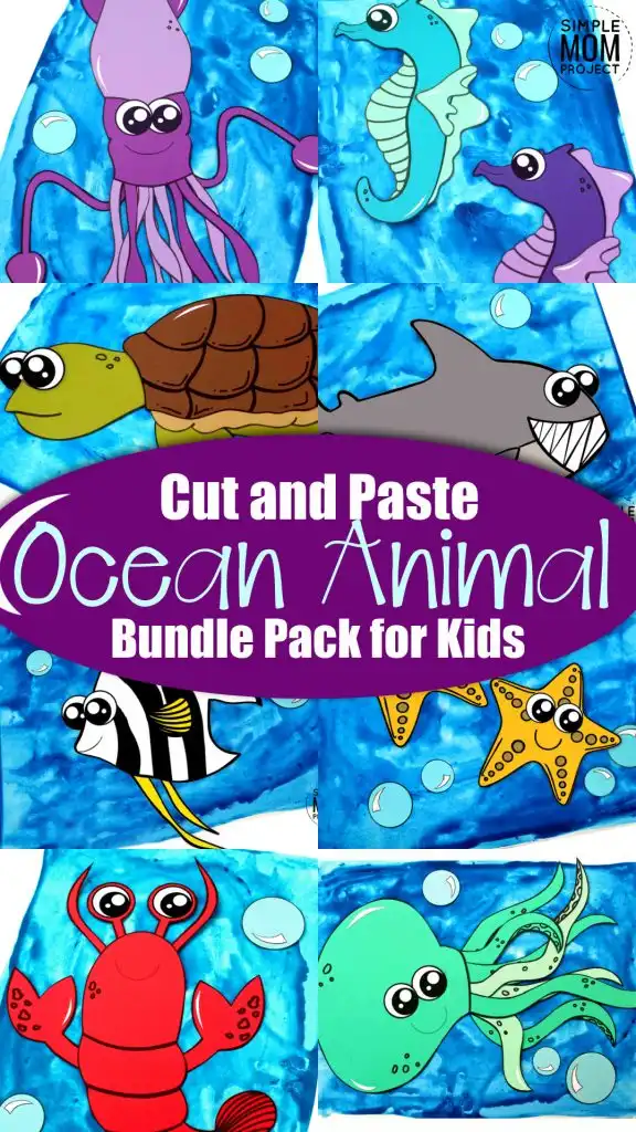 Ocean Cut and Paste Printable Templates Bundle – Simple Mom Project