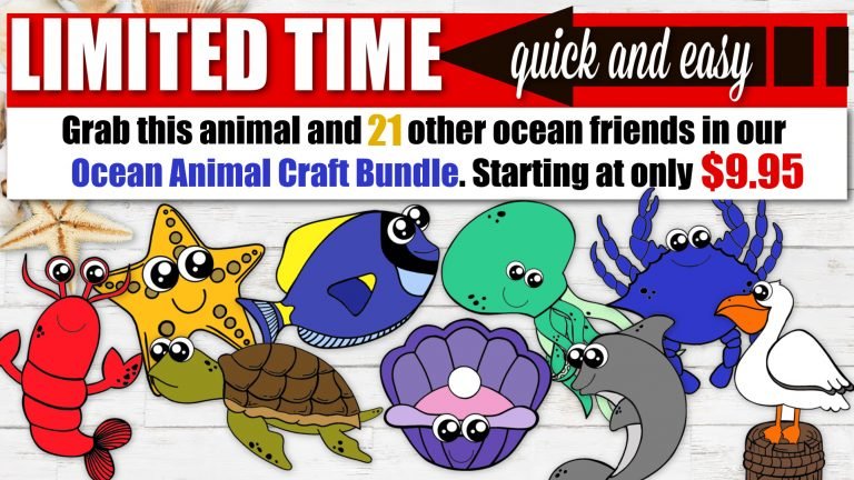 Easy DiY Squid Craft for Kids with Free Squid Template