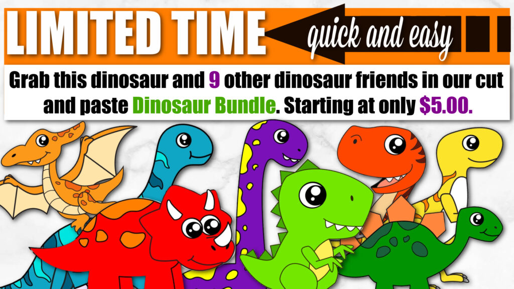 Free Printable Velociraptor Craft Template - Simple Mom Project