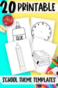 Printable School Supply Templates - Simple Mom Project