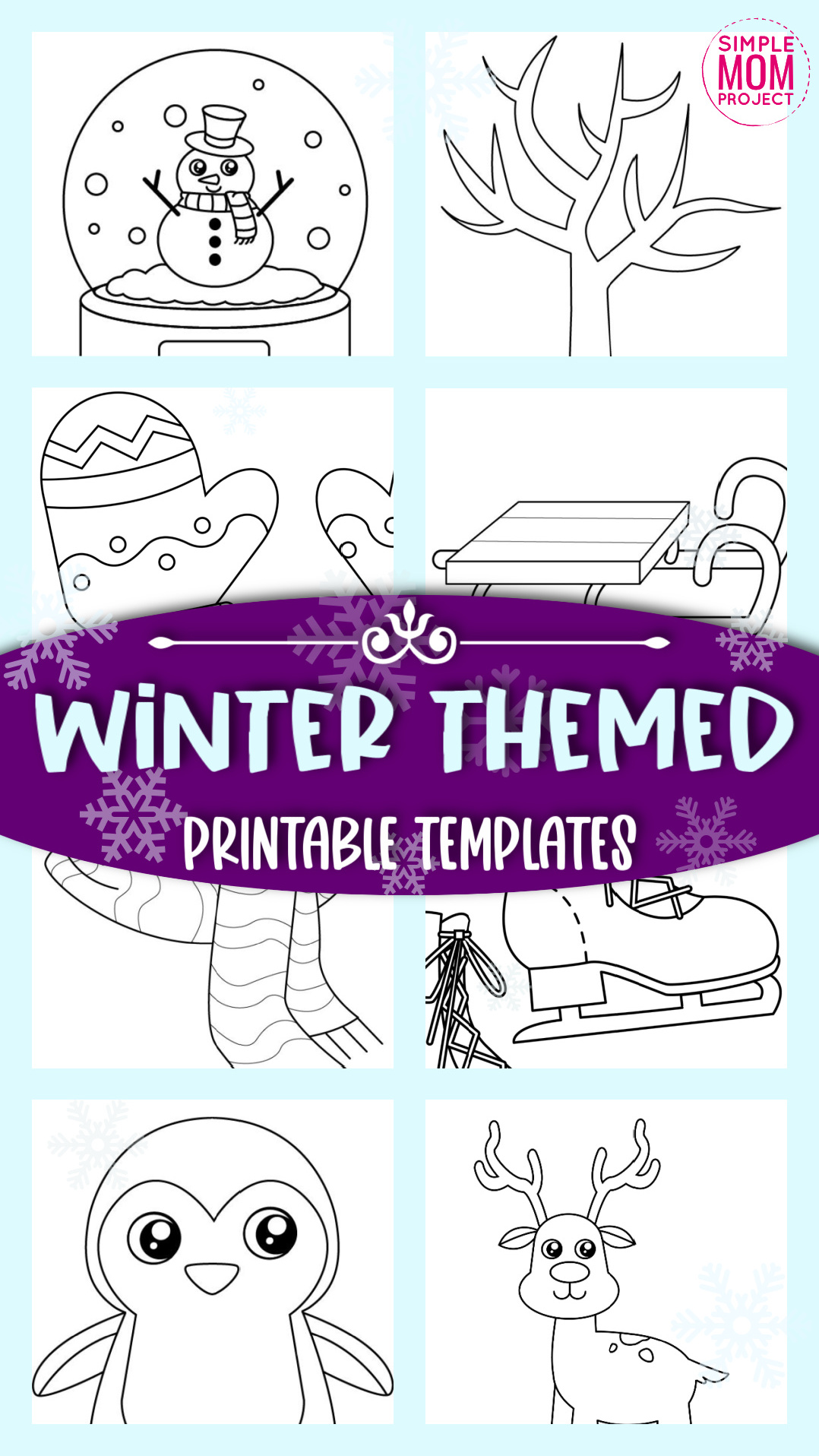 Winter Printable Templates Bundle Sales Page - Simple Mom Project