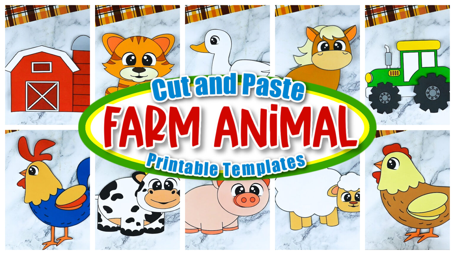 Printable Farm Animal Craft Templates – Simple Mom Project